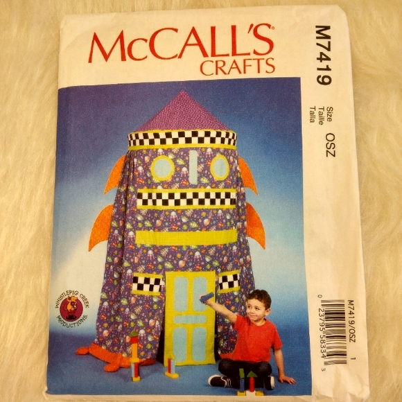 McCall's | Office | Mccalls M759 Play Tent With Door Flaps Fins Bands And Appliques | Poshmark